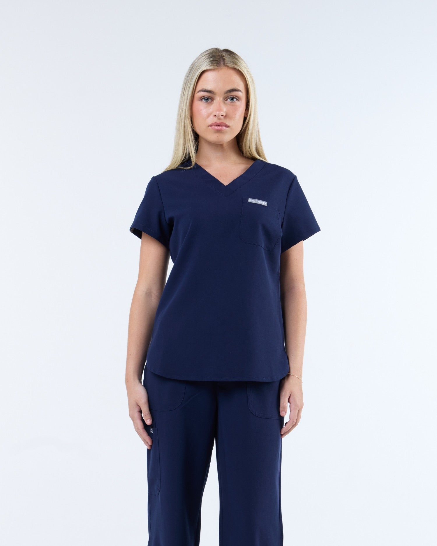 Tucking In Scrub Top