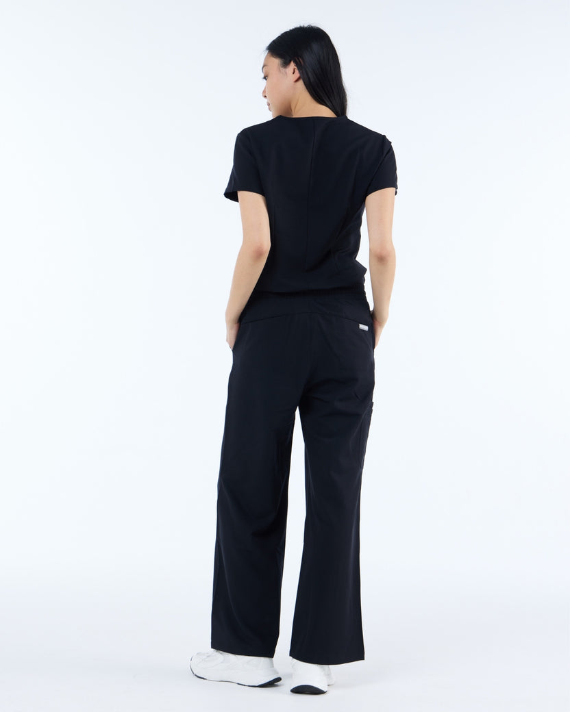 Lounge Leg Scrub Pants Ink Black | Seven Thirty Wear