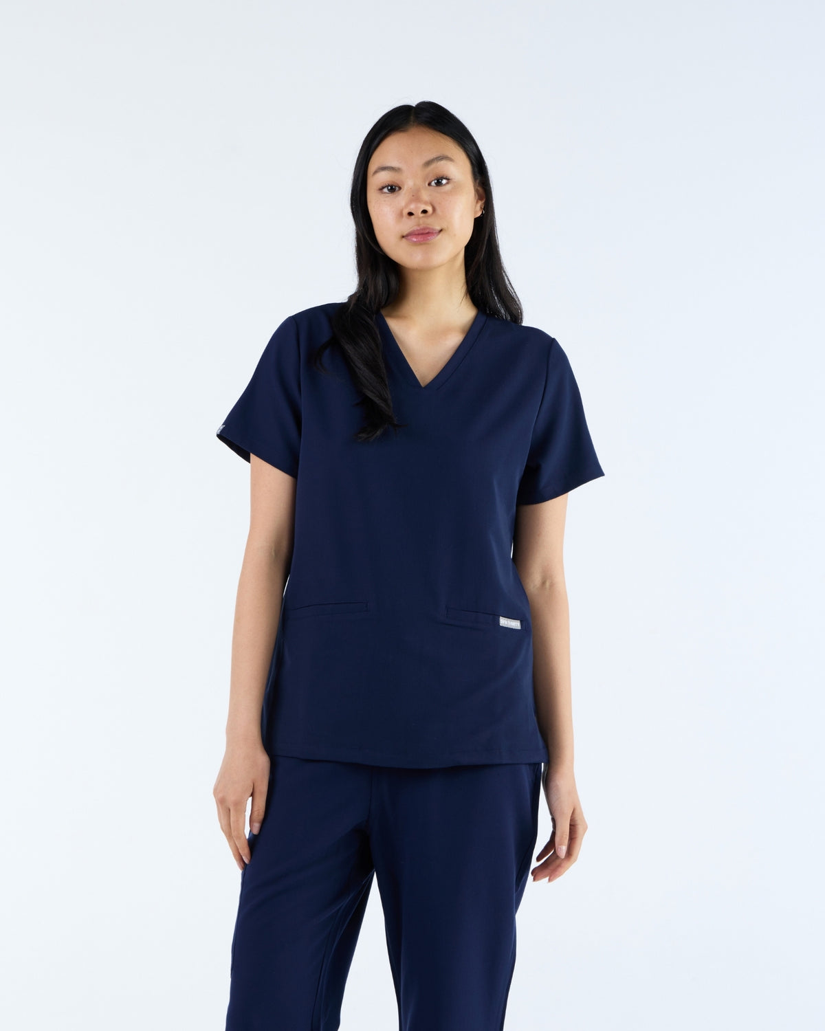 Duo Pocket Scrub Top Nightfall Navy | Seven Thirty Wear